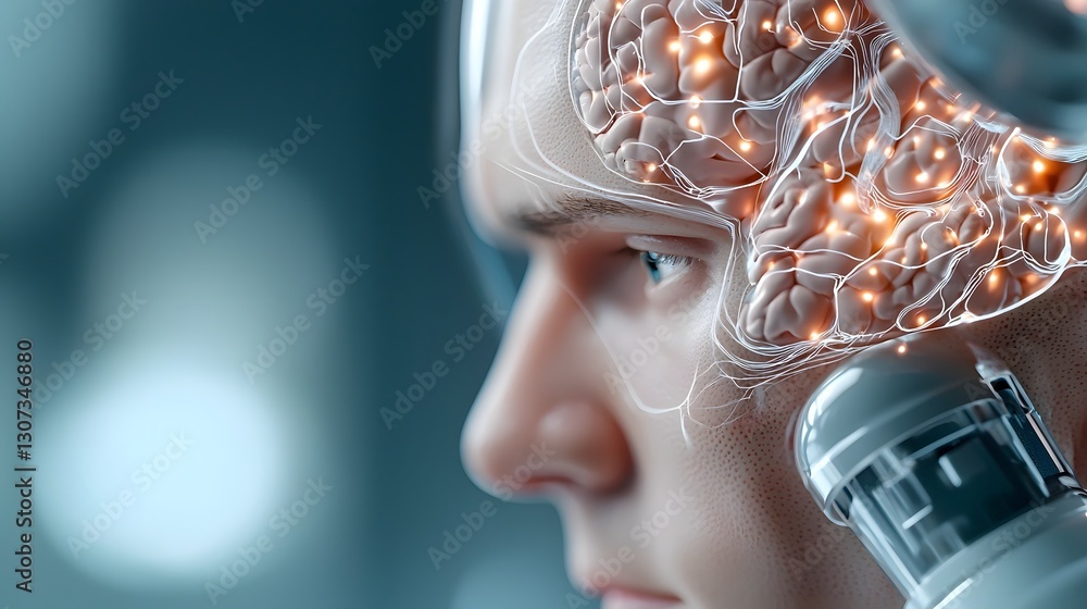 Holographic interface of an AI powered rubber hammer mapping muscle ...