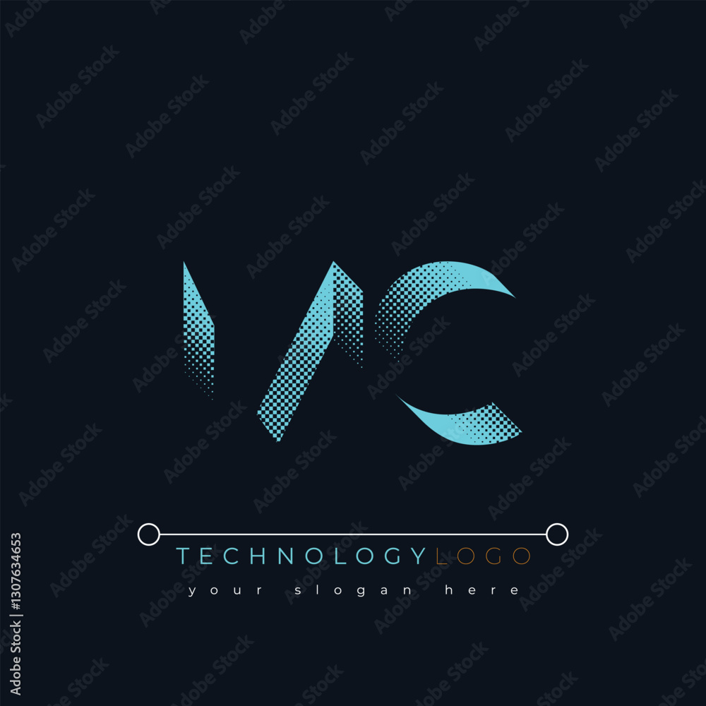 M and C logo design. MC abstract technology logo. This logo design is ...