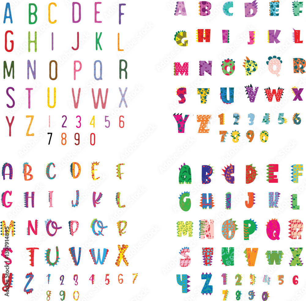 Dinosaur Font alphabet, abc, letters, baby cute dinosaur birthday, trex ...