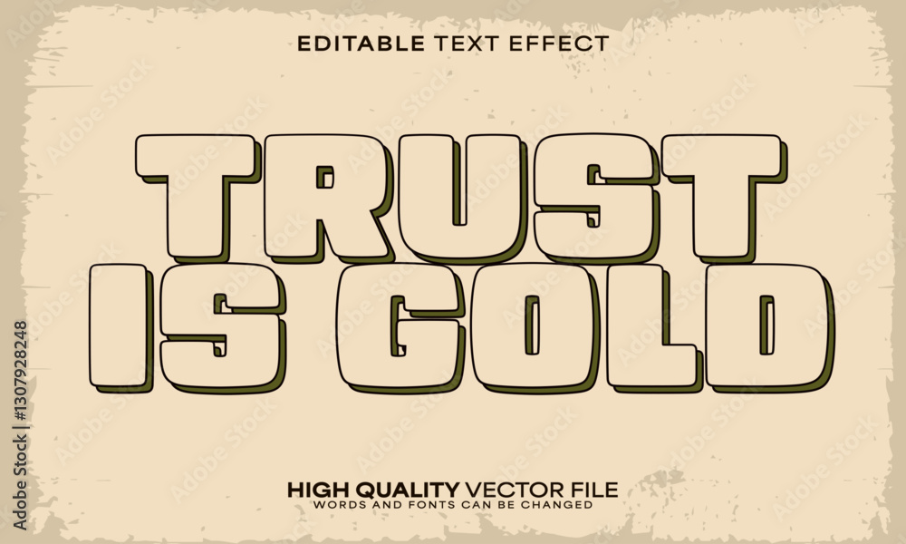 Retro classic text effect, editable text effect and vintage 3d font ...