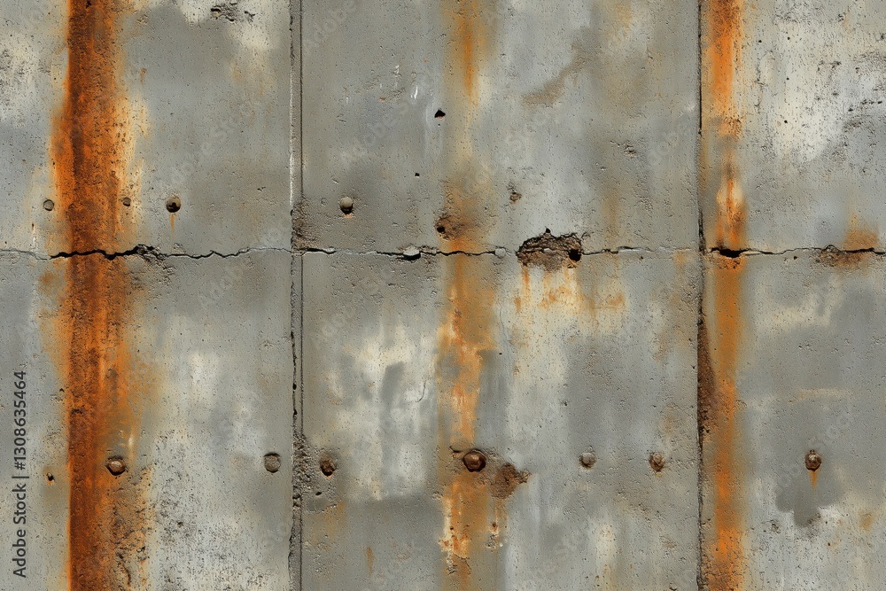Stockfotot Seamless rusty streaks bunker texture weathered metal ...