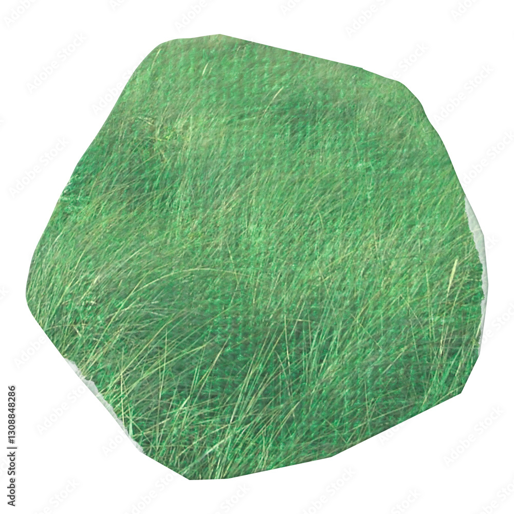 Green grass png abstract shape sticker, aesthetic collage element ...