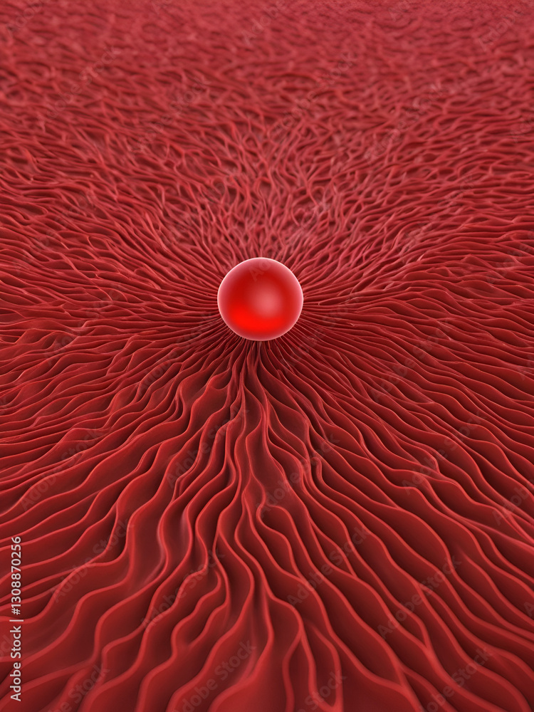 Blood cell red 3d background vein flow platelet wave cancer medicine ...