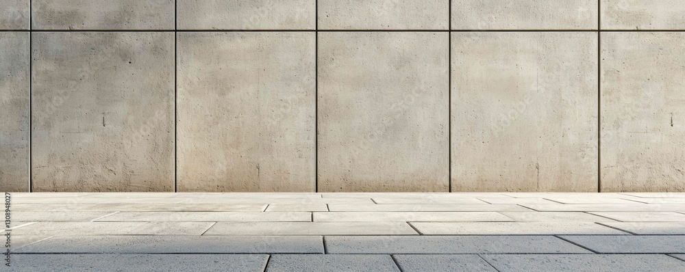 Modern Concrete Slab Wall and Stone Flooring Architecture in ...