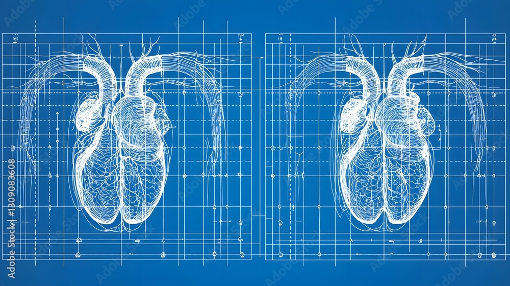 Stock-Illustration „technical blueprint style sketch diagram of the ...