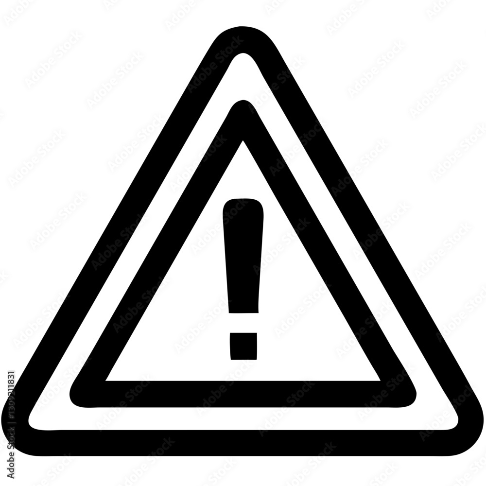 Warning Sign Exclamation Mark Safety Alert Vector Design for Caution ...