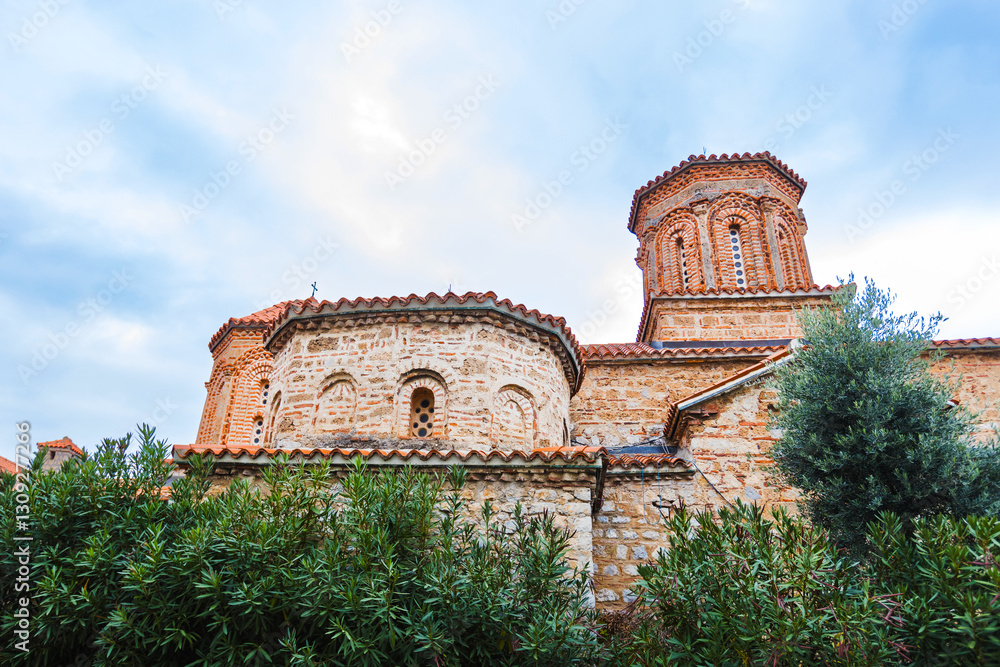 Magnificent St. Naum Monastery, along Ohrid lake, in Byzantine ...