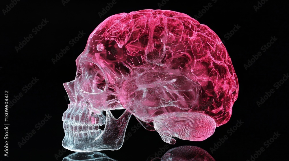 Illuminating brain x-ray scan of skull structure medical imaging lab ...