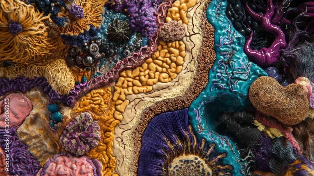 Exploring the complex layers of skin a hyperrealistic cross-section in ...