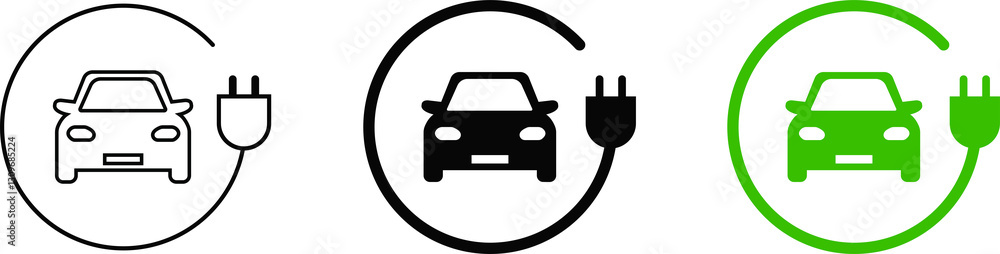 Car charging point icon png. Electric plug symbol. Electricity sign ...