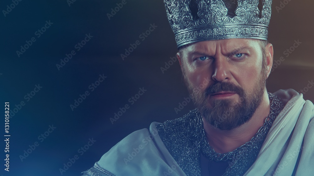 Biblical character. Visual representation of King Herod at the time of ...