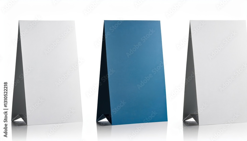 Promotional Table Talker Against White Background Vibrant Mockup ...