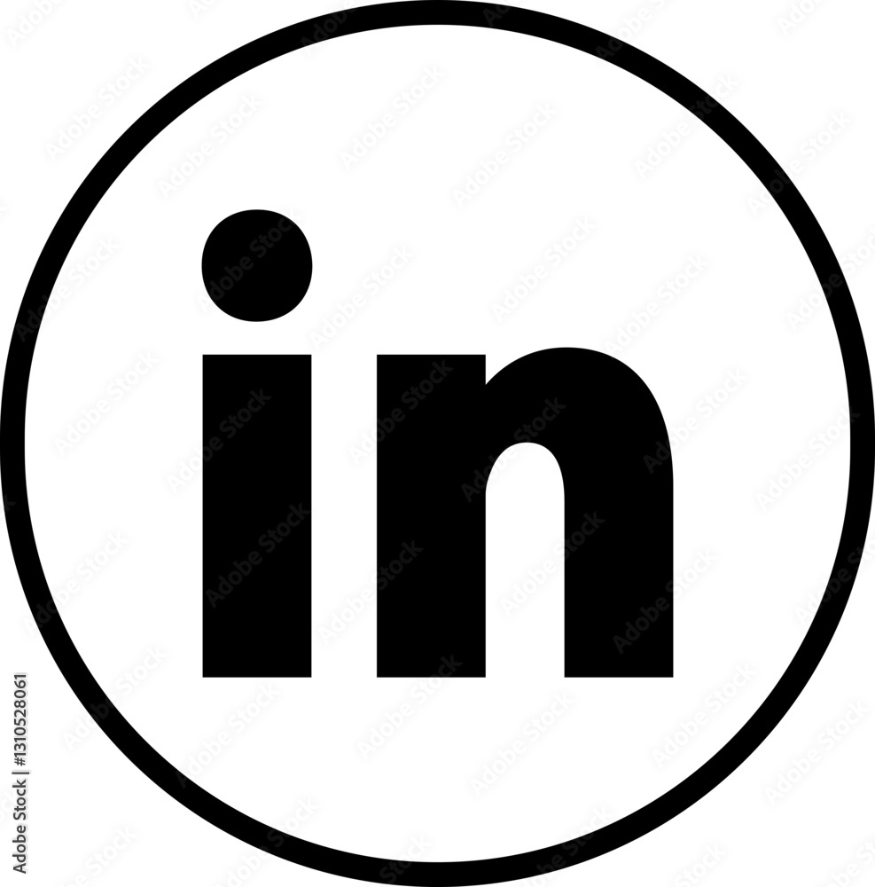 LinkedIn logo icon. Social media icon modern design isolated on ...
