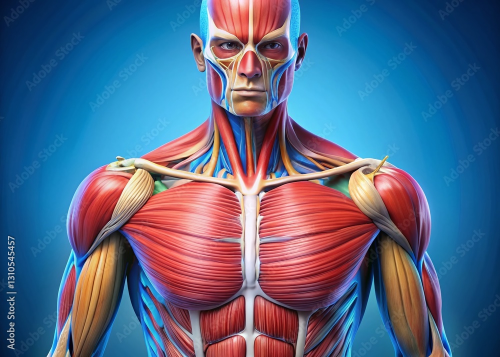 Human Anatomy Shoulder Muscles Diagram: Detailed Illustration of ...