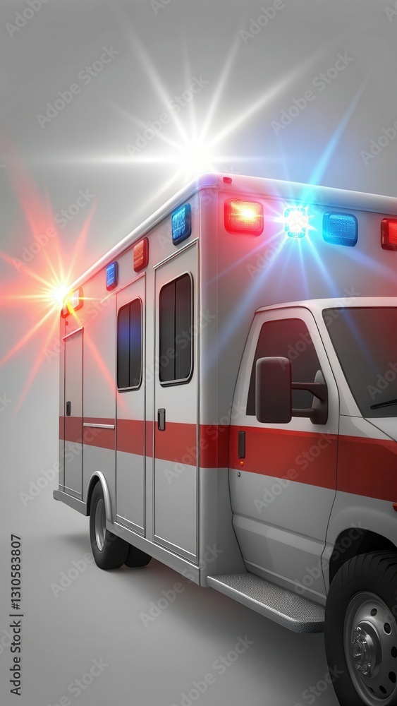 Siren Lights of an Ambulance for Emergency Response in Low Resolution ...