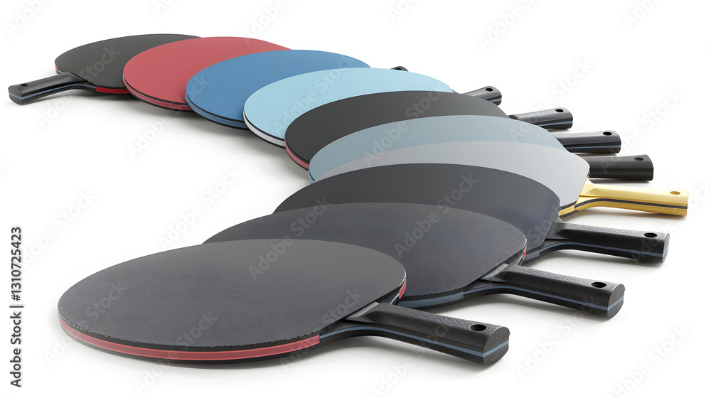 Foto de Stock In-depth Table Tennis Racket Selection Guide: Understanding Grips, Blades, Rubber ...