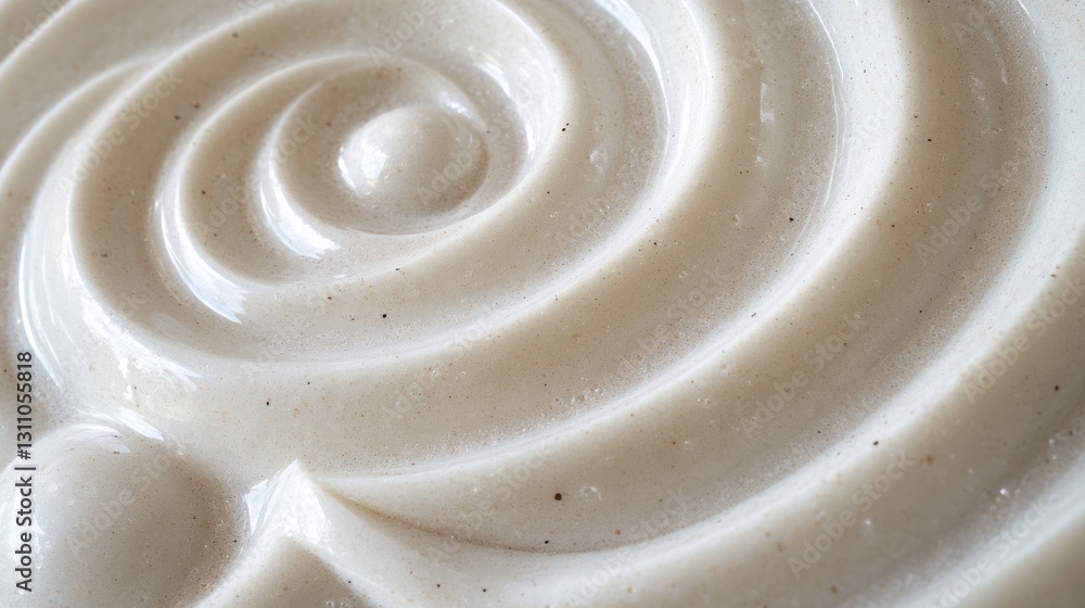 Stock-Illustration „Swirl of Creamy Delight: An exquisite close-up ...