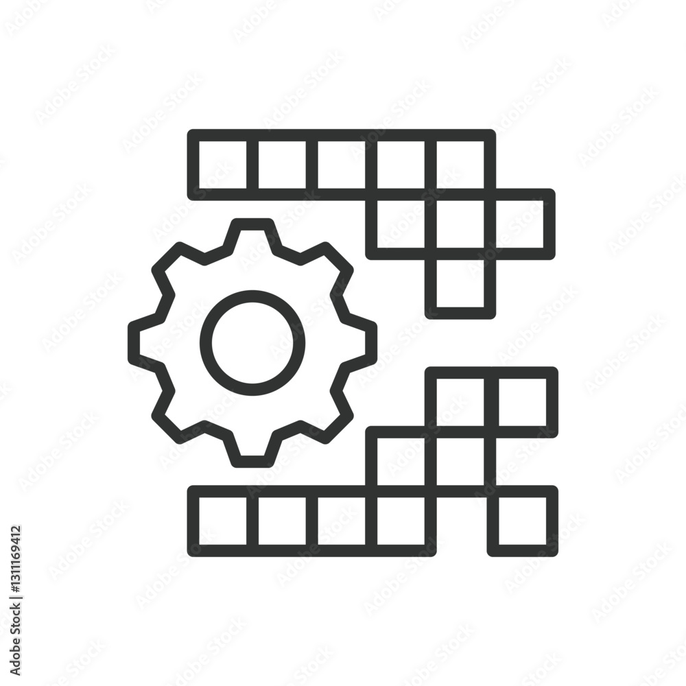 Digitalization, icon in line design. Digitalization, technology ...