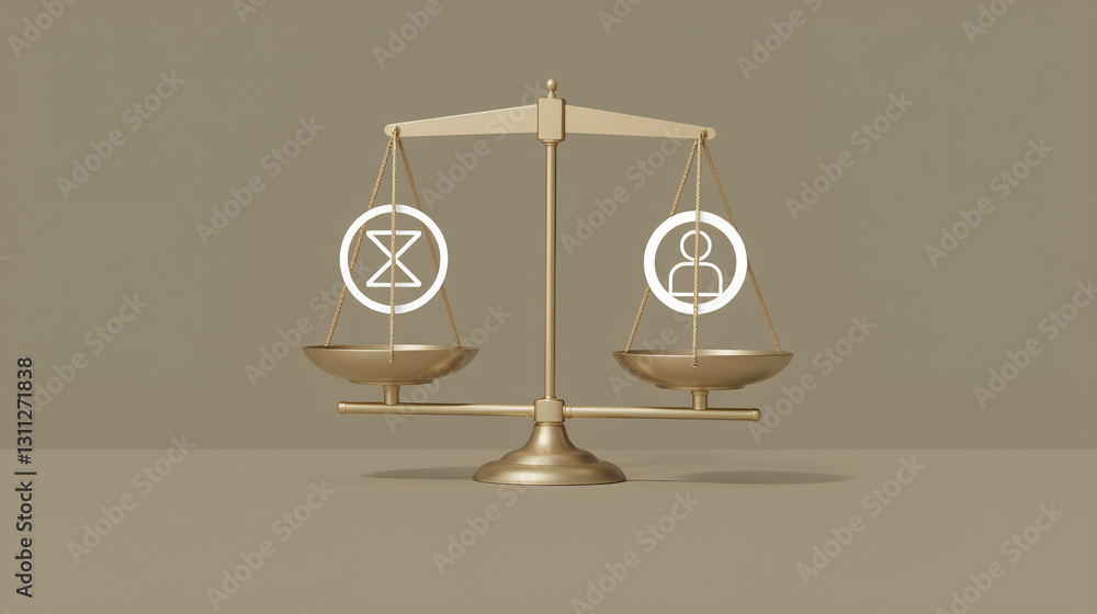 Balanced Scale with Consumer Rights Symbols Representing Fairness and ...