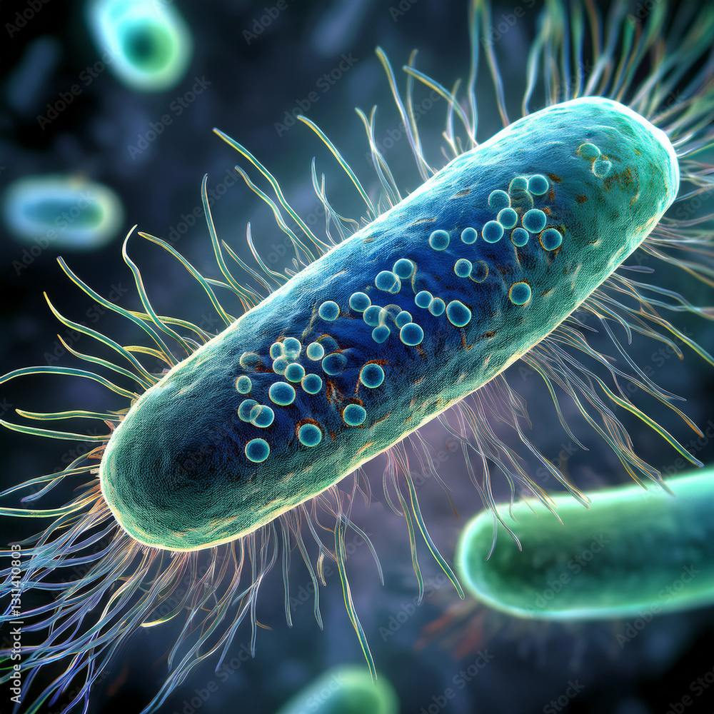 Ilustración de Stock GeneSalmonella Typhi Under Microscope – Infectious ...