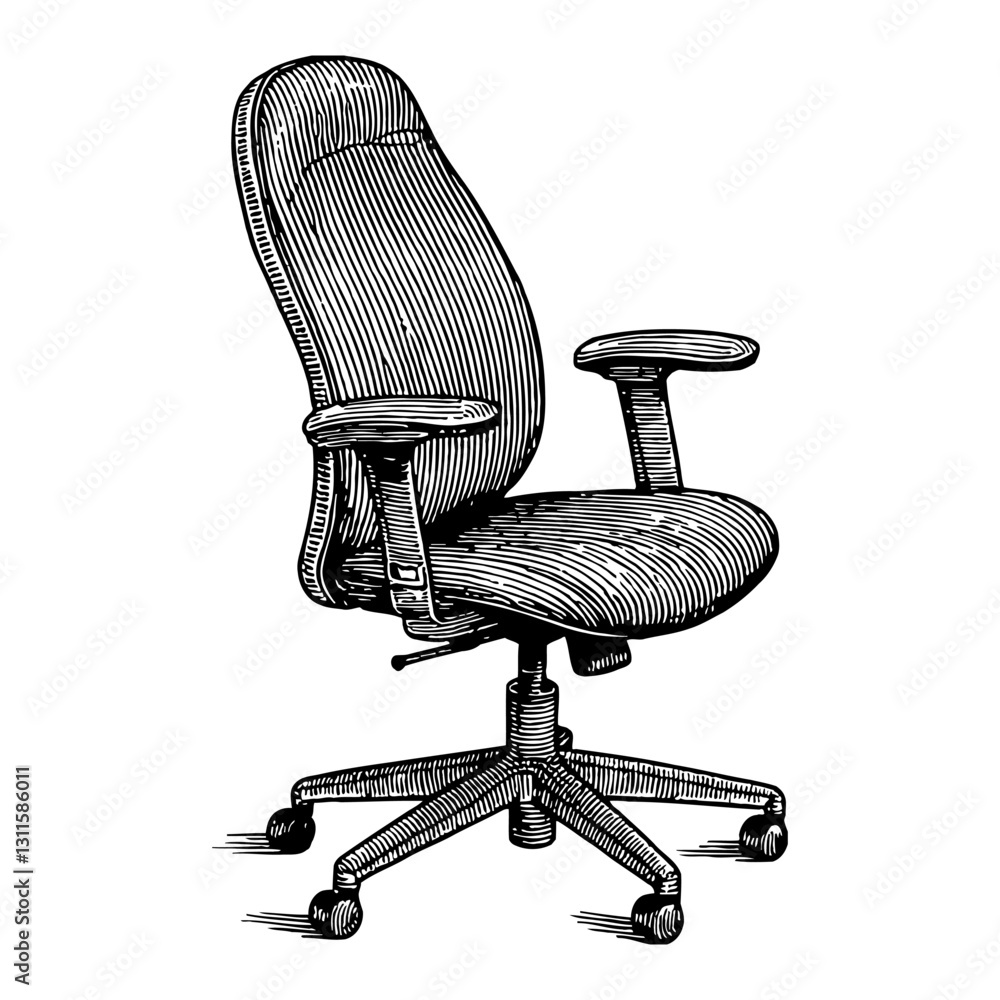Ergonomic Office Chair with Adjustable Armrests and Lumbar Support ...