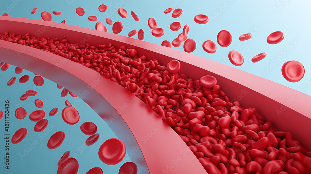 Arterial Obstruction and Atherosclerosis: Conceptual Illustration of ...