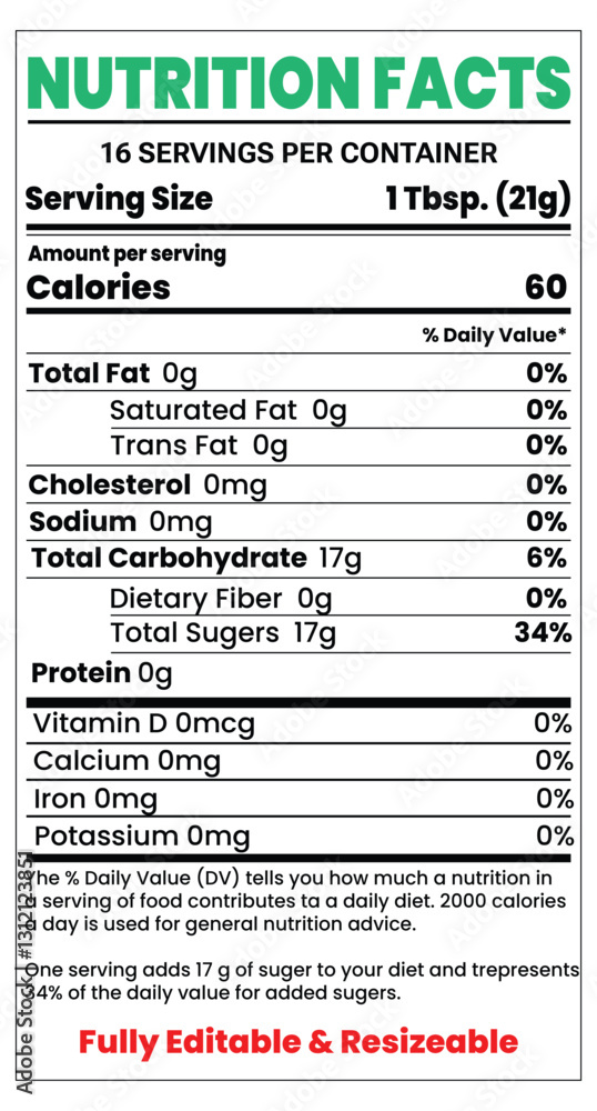 Nutrition facts, Supplement facts , Vitamin facts , Label Design ...