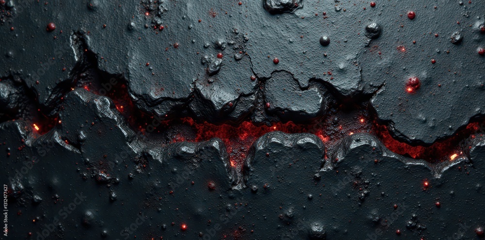 Jagged claw marks scar cold metal, leaving a raw, brutal texture ...