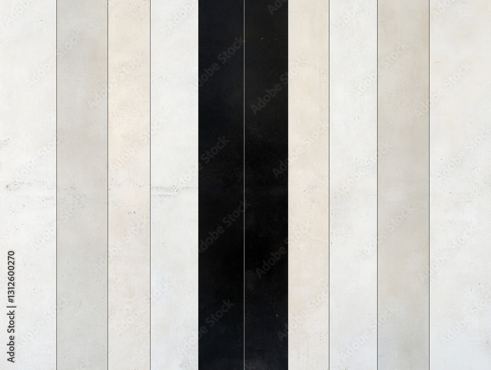 Concrete wall with alternating panels of light and dark shades creating ...