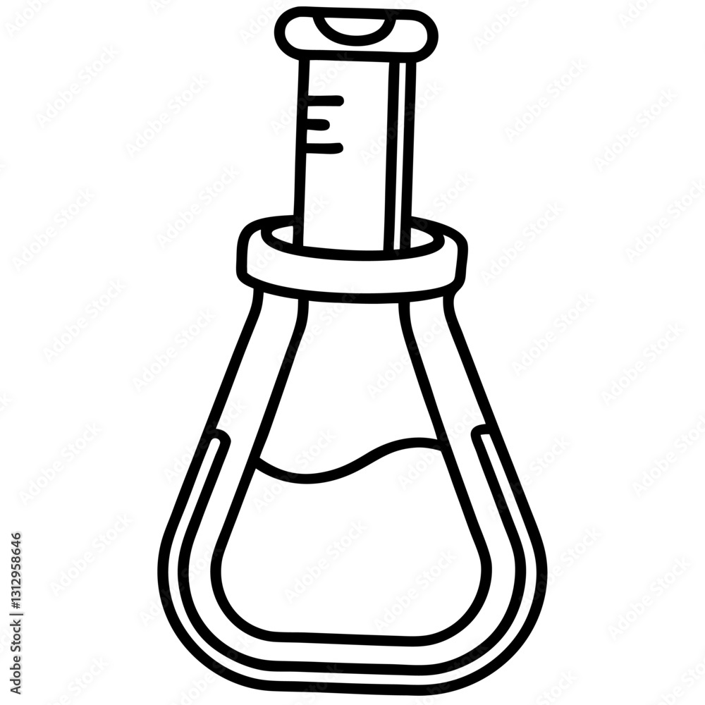 Image vectorielle Stock Test Tube Clamp Line Drawing Vector | Clipart ...