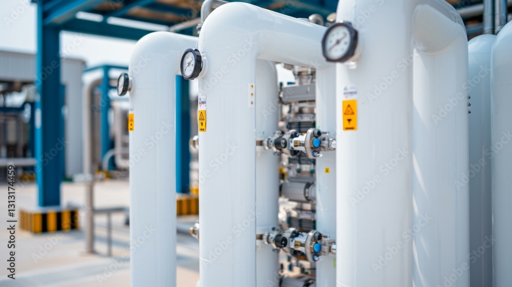 Hydrogen electrolysis process, splitting water into hydrogen and oxygen ...