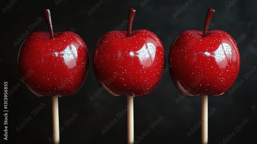 halloween candy apple isolated,cartoon illustration style Stock ...