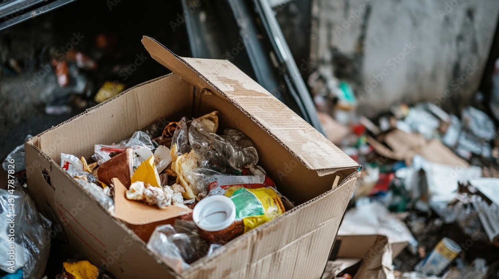 A cluttered assortment of discarded items, including rusted metal ...