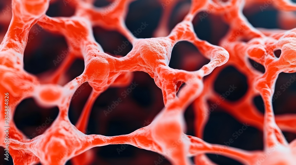 Microscopic View of Microplastics Attached to Human Red Blood Cells ...