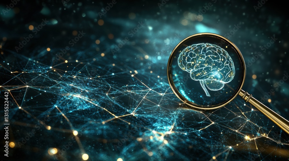 Magnifying glass reveals intricate connections of an AI brain ...