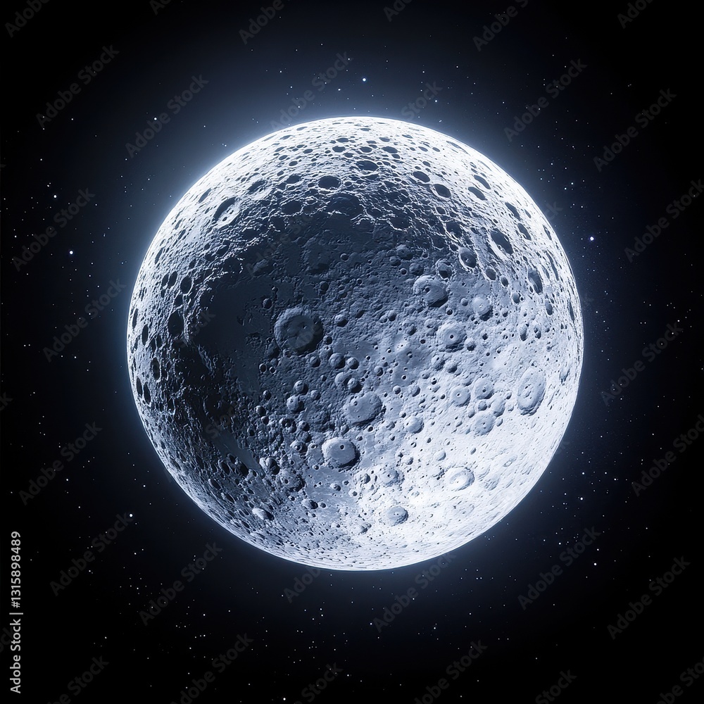 08030846 42 Sci-fi lunar exploration, highly detailed moons with ...