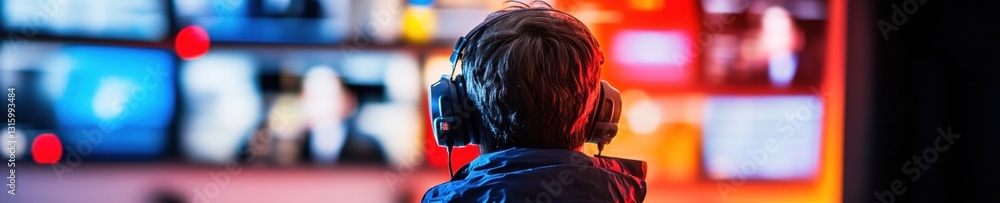 Immersive Digital Learning Gen Z Tech Education Hub with Multi-Screen ...