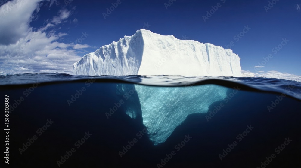 Climate Crisis Visualization Immersive Polar Iceberg Underwater ...