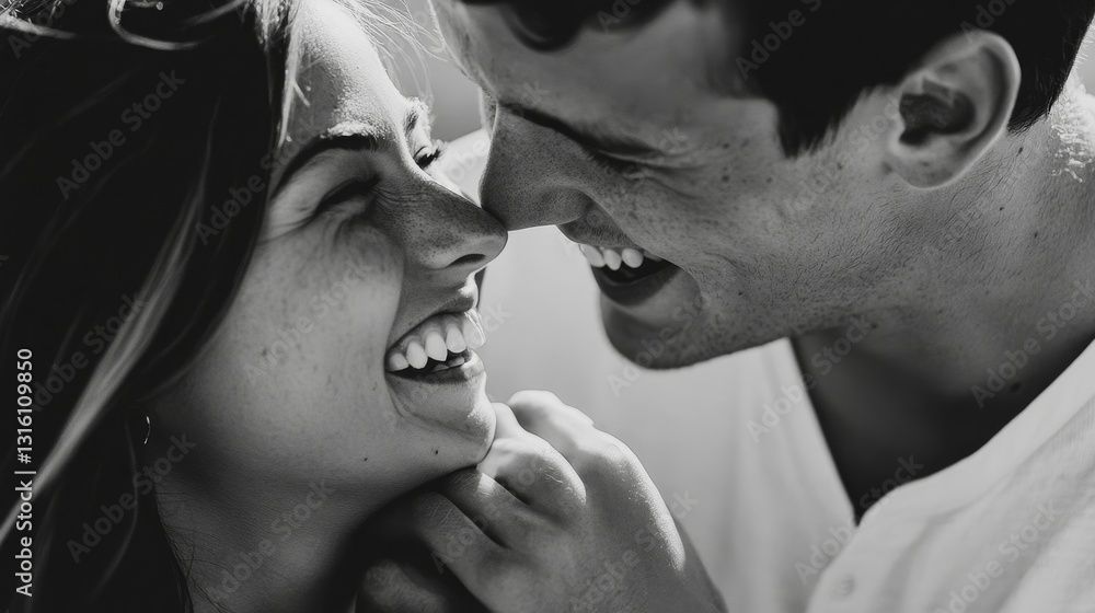 Two brothers relationship laughing and smiling together. Older and ...