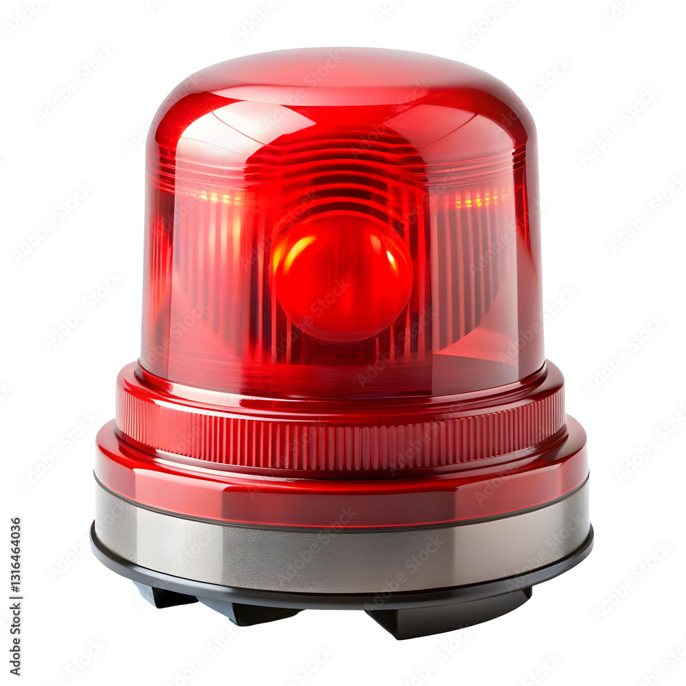 Red emergency light isolated on transparent background, PNG Stock Photo | Adobe Stock
