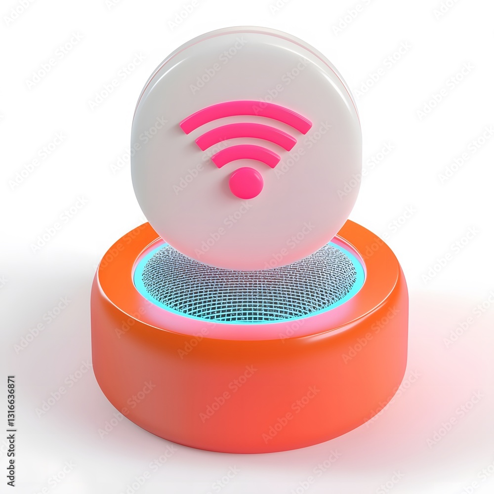 Innovative wi-fi signal booster design digital art modern tech ...