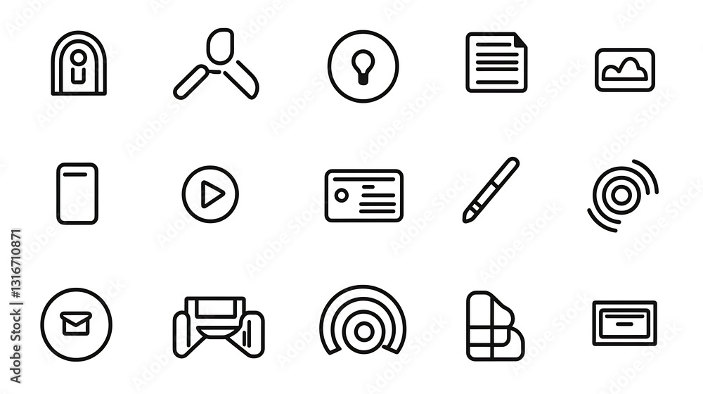 Web accessibility icons, including zoom, captions, and screen reader ...