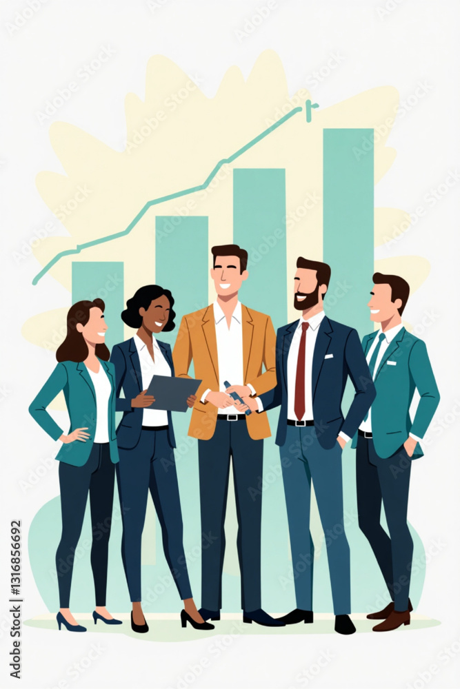 Vector de Stock Clear Effective Communication Process Flow Diagram with ...