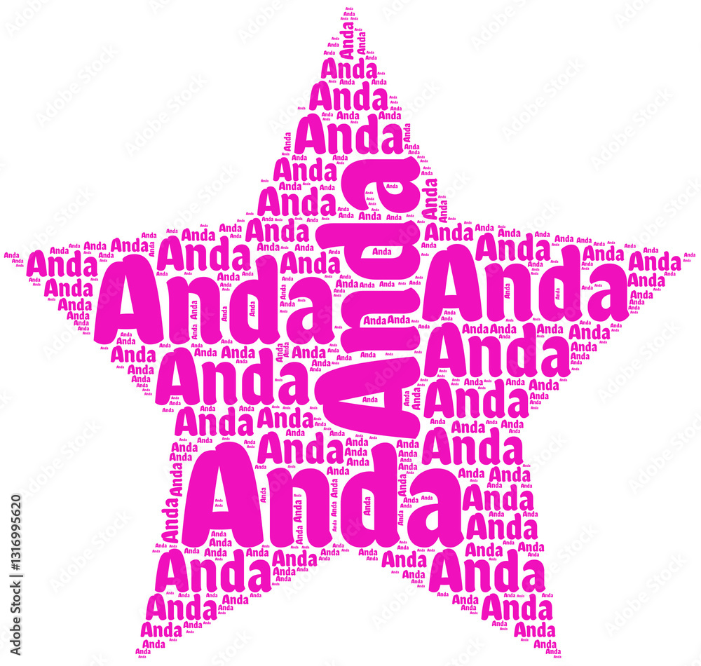 Anda Name PNG Design Stock Illustration | Adobe Stock
