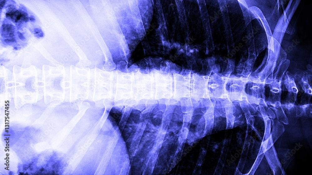 Photo Stock MRI human body scan, Monochrome magnetic resonance imaging ...