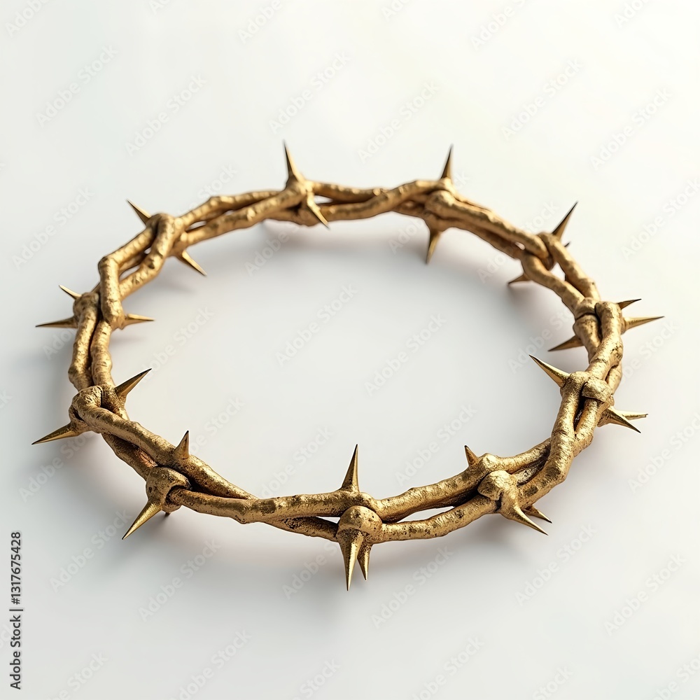 Golden Crown of Thorns, Religious Symbol of Holy Week, Passion of ...