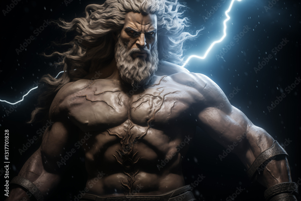 Zeus, King of the Greek Gods, God of Thunder and Lightning, Ancient ...