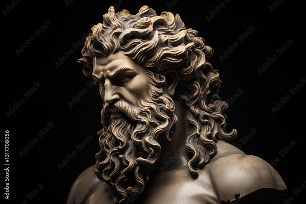 Zeus, King of the Greek Gods, God of Thunder and Lightning, Ancient ...