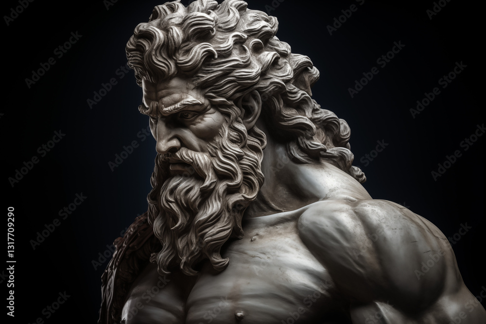 Zeus, King of the Greek Gods, God of Thunder and Lightning, Ancient ...