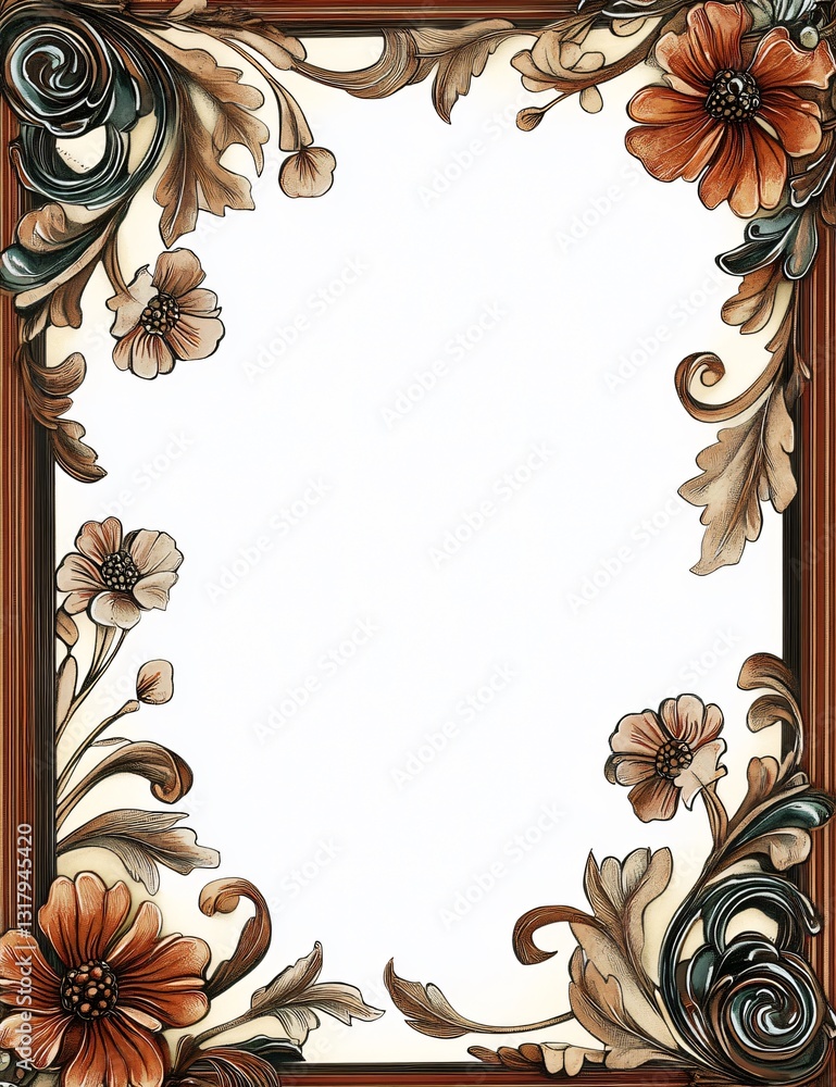 Professional Text Frame Pattern Certificate Border Design for Various ...